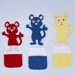 Mouse Paint Interactive Felt Story Pattern: Teach Primary and Secondary ...
