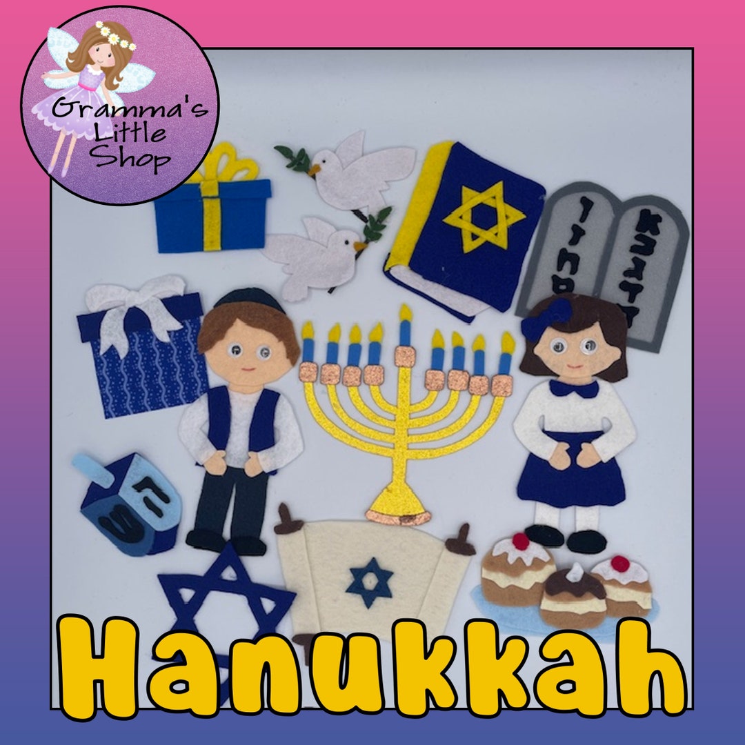 Hanukkah Felt Story Board Pattern: Celebrate the Festival of Lights ...