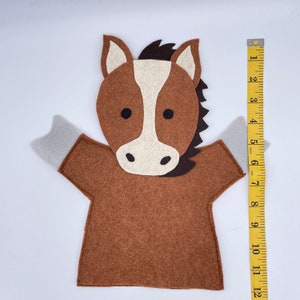 Horse Hand Puppet Pattern, PDF Pattern for Hand Puppet, Puppet Sewing ...