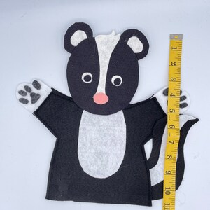 Skunk Hand Puppet Pattern, PDF Pattern for Hand Puppet, Puppet Sewing ...