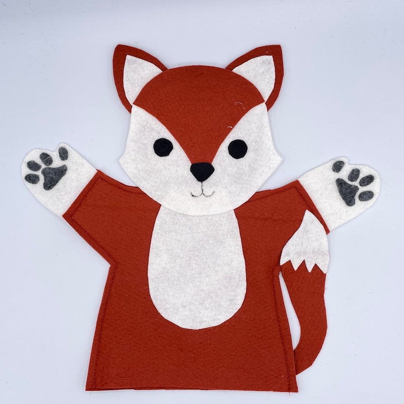 Fox Hand Puppet Pattern PDF Pattern for Hand Puppet Puppet - Etsy