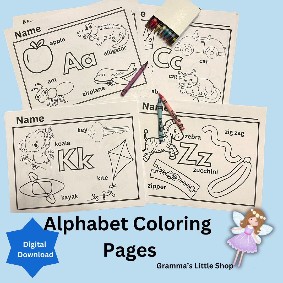 ABC Coloring Pages, Alphabet Coloring Pages, Preschool Coloring Pages ...