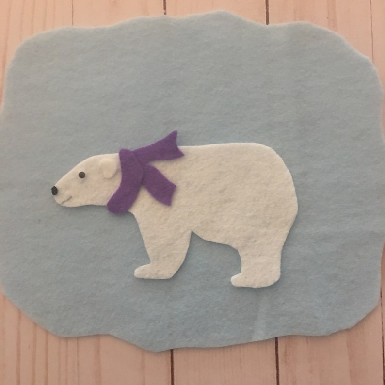 5 Little Polar Bears Felt Story Pattern for Use on a Felt - Etsy Canada