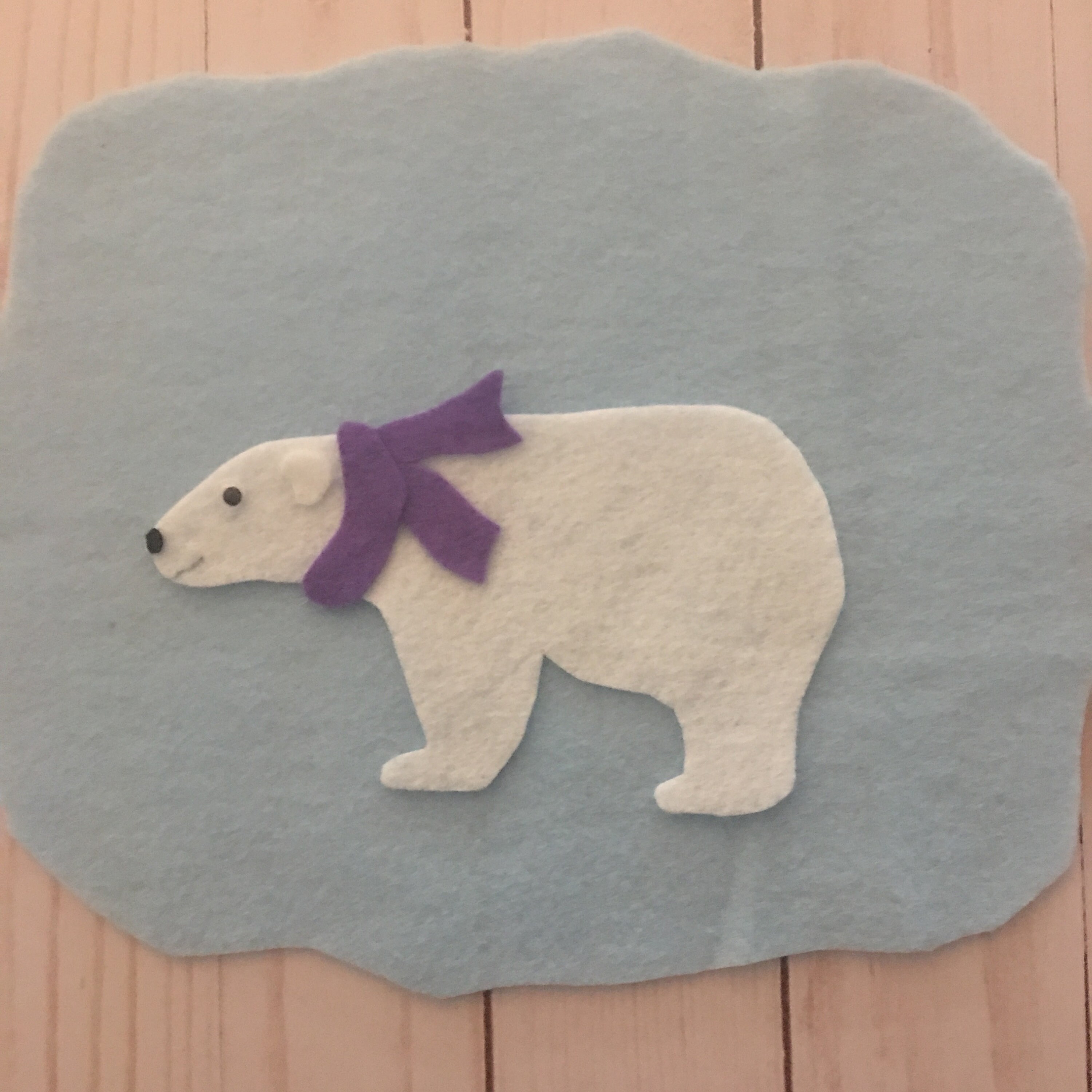 5 Little Polar Bears Felt Story Pattern for Use on a Felt | Etsy