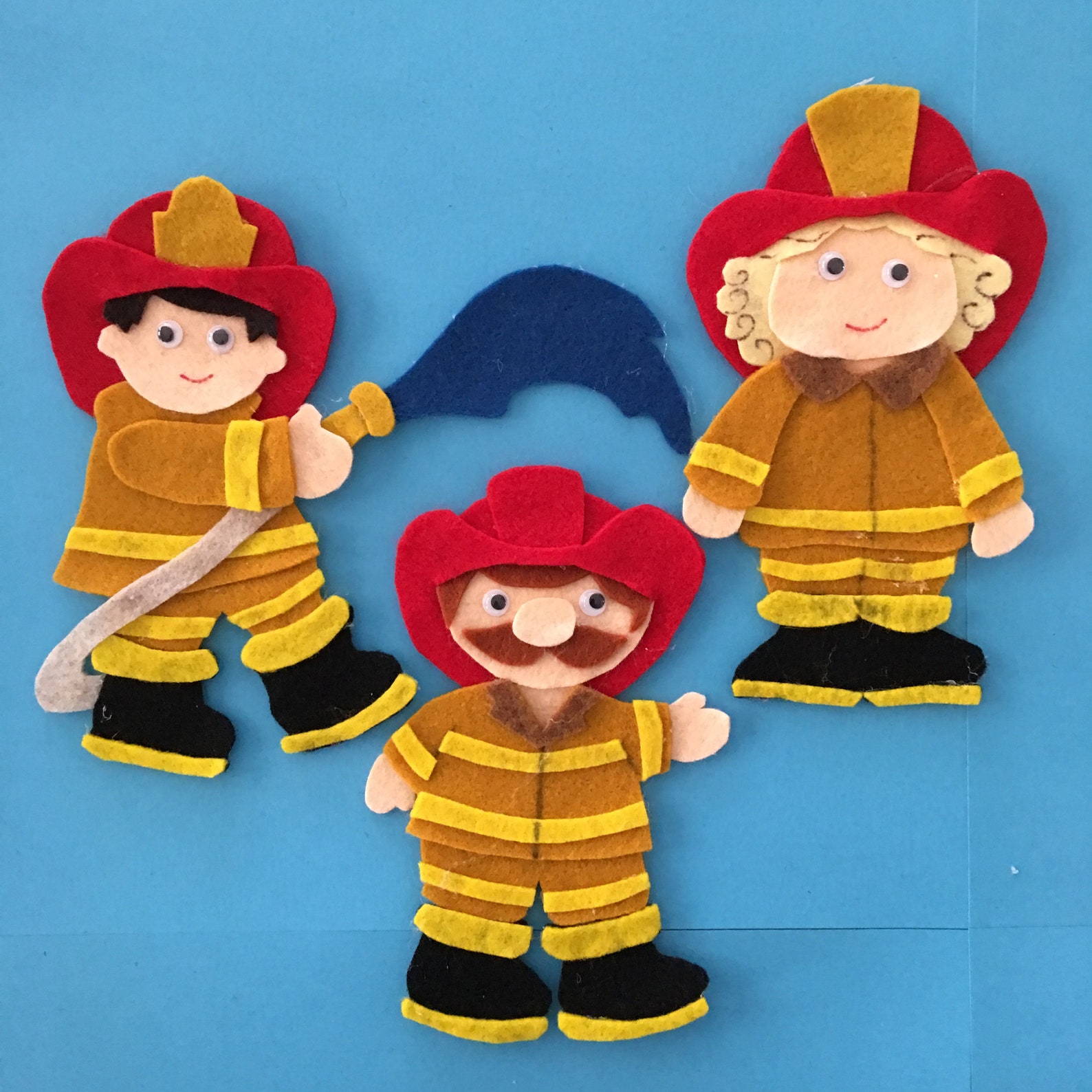 Fire Fighters and Fire Prevention Felt Board Patterns PDF - Etsy Australia