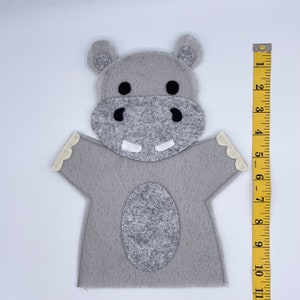 Hippo Hand Puppet Pattern, PDF Pattern for Hand Puppet, Puppet Sewing ...