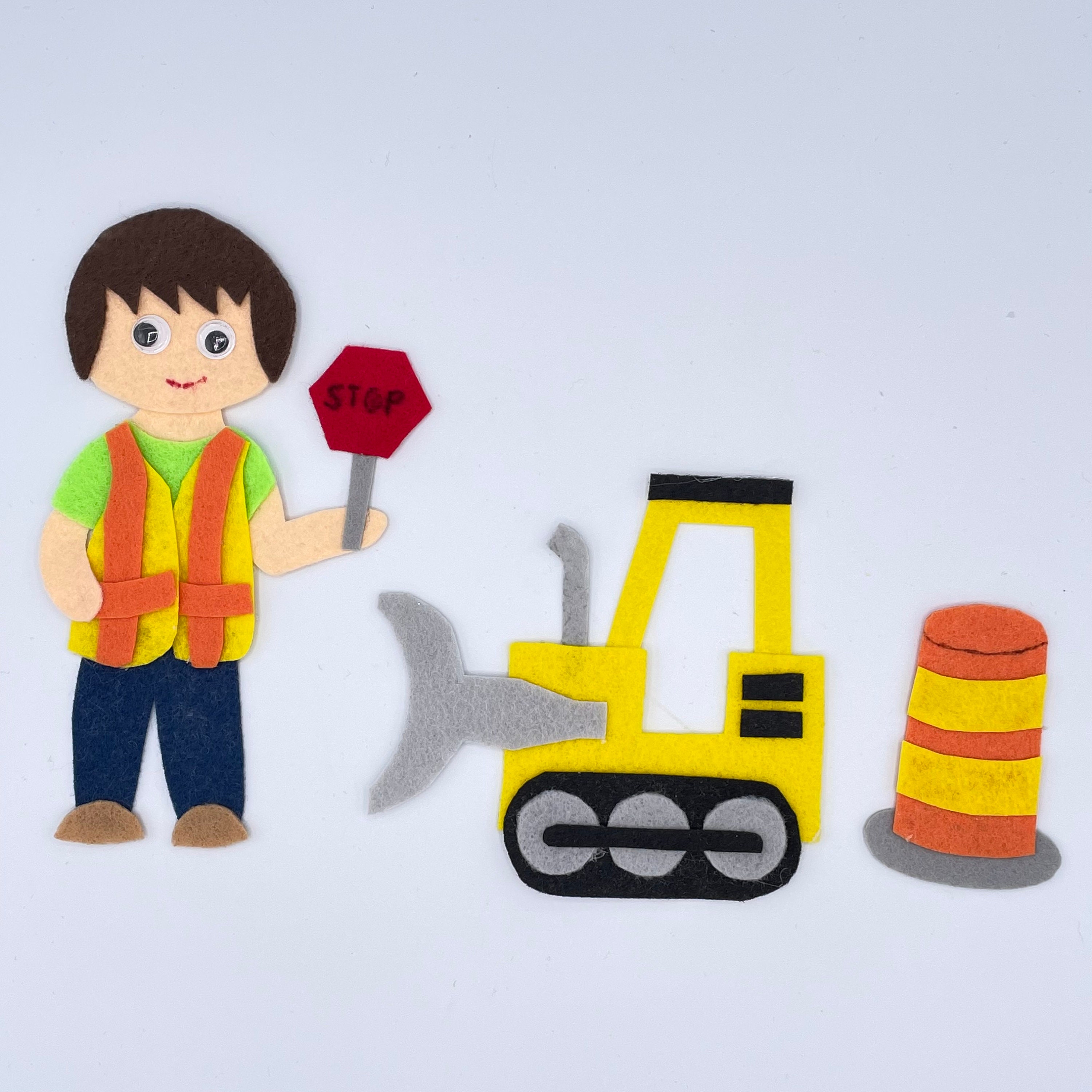 Construction Set With Cranes Cement Mixer and Bulldozer for | Etsy Canada