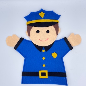 Fireman and Policeman Felt Puppets: Make Your Own From Our Printable ...