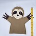 Sloth Hand Puppet Pattern, PDF Pattern for Hand Puppet, Puppet Sewing ...