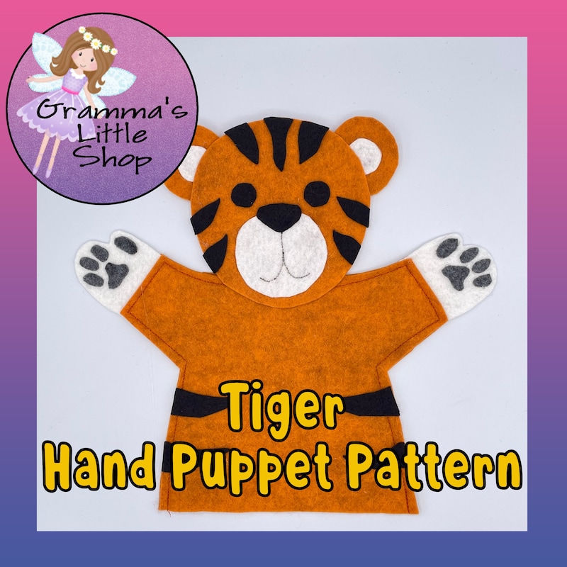Toy Tiger Hand Puppet - Etsy