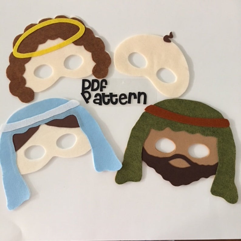 Nativity Mask Patterns Perfect for School Performance of the - Etsy Canada