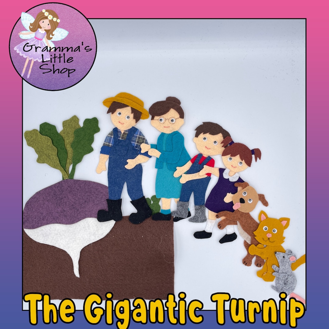 The Gigantic Turnip Felt Story Pattern Based on the Russian Folktale - Etsy