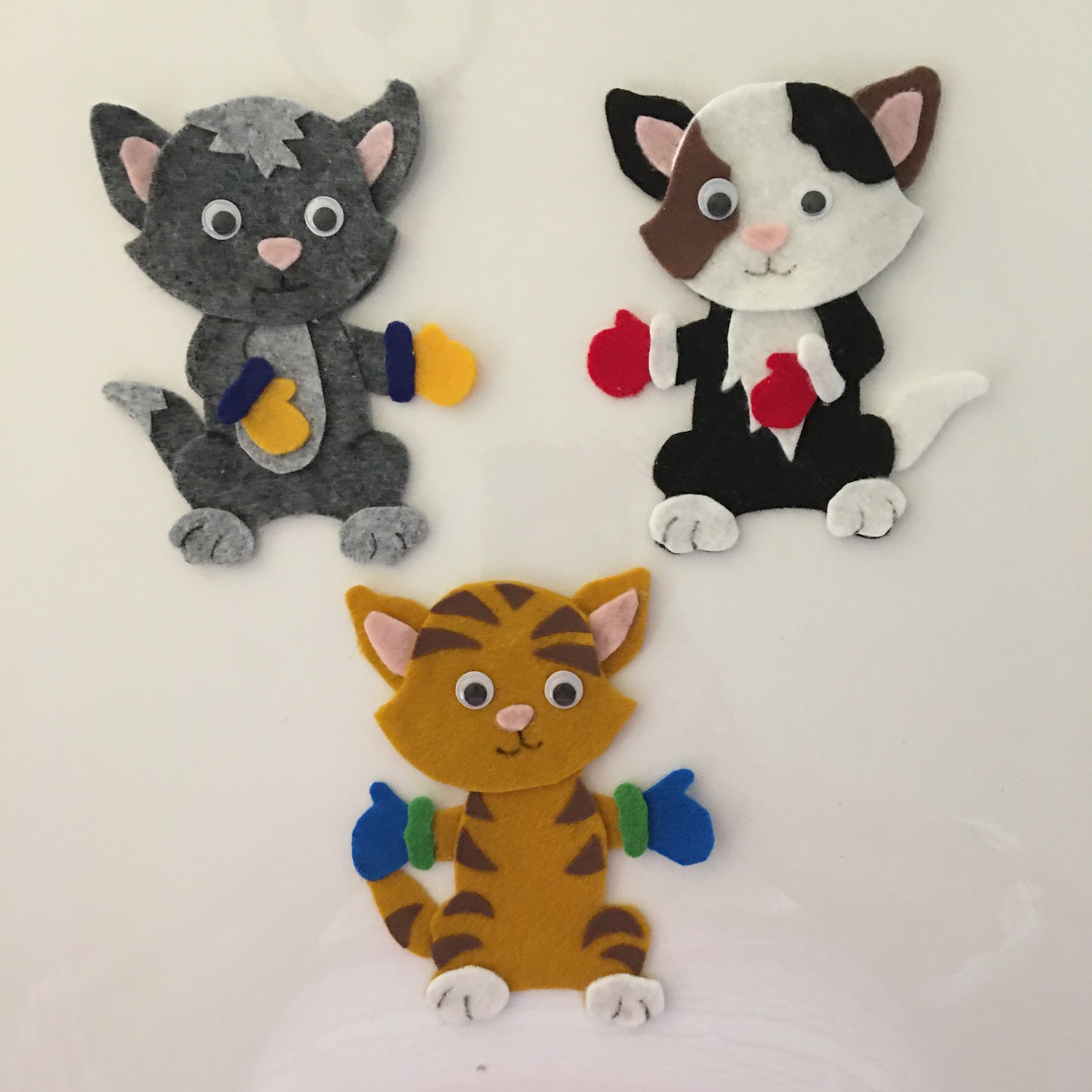 3 Little Kittens Lost Their Mittens Felt Story Pattern PDF - Etsy