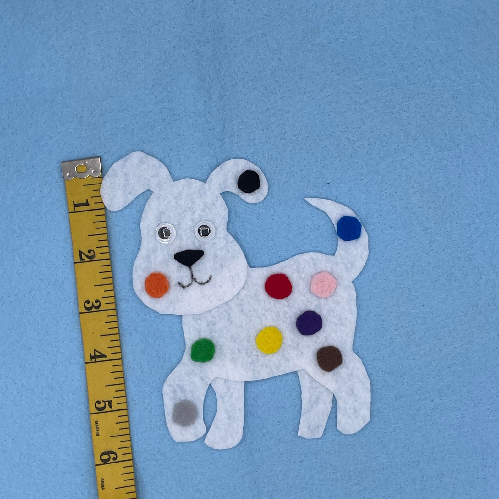 Dog's Colorful Day Felt Story Pattern – Educational Color Activity (PDF ...