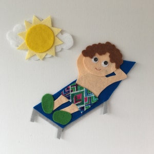 Beach Day, Felt Board Pattern - PDF Downloadable Pattern - Etsy