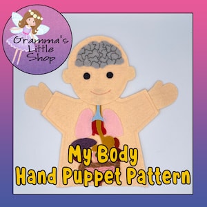 Create Your Own 'my Body' Felt Puppet: Detailed Pattern and Internal ...