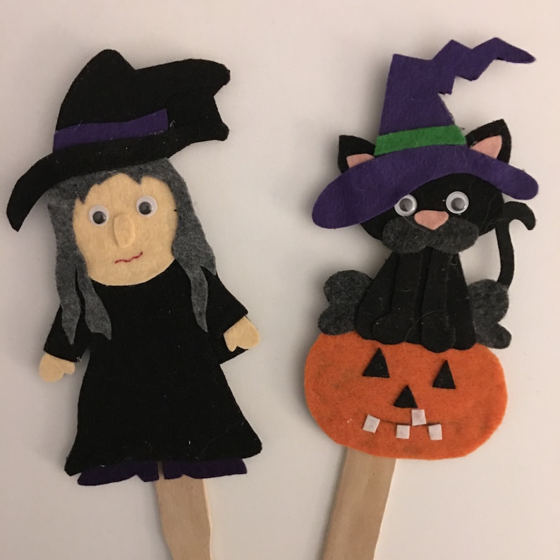 Halloween Puppet Patterns for 9 Halloween Related Characters - Etsy
