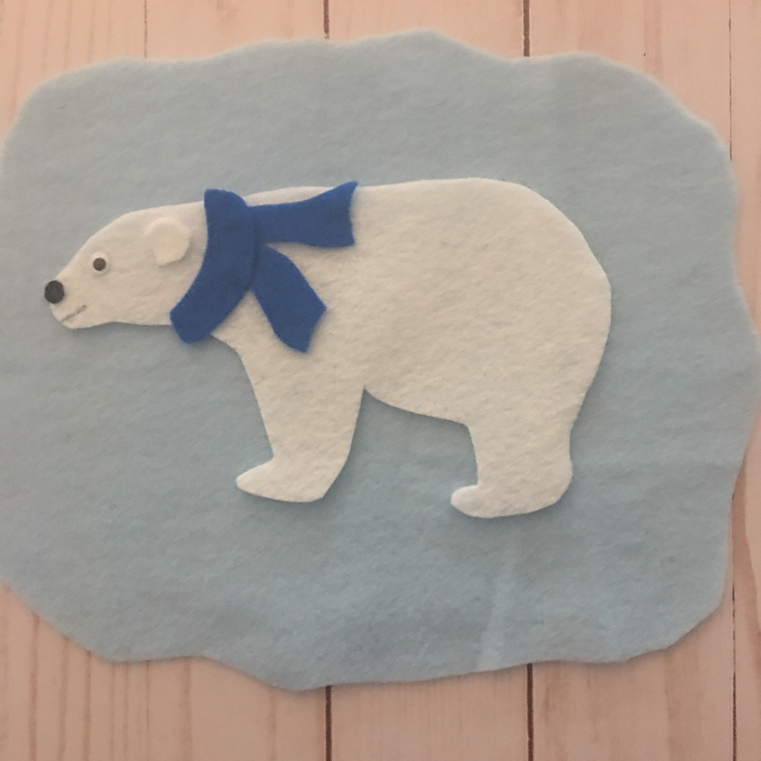5 Little Polar Bears Felt Story Pattern for Use on a Felt | Etsy