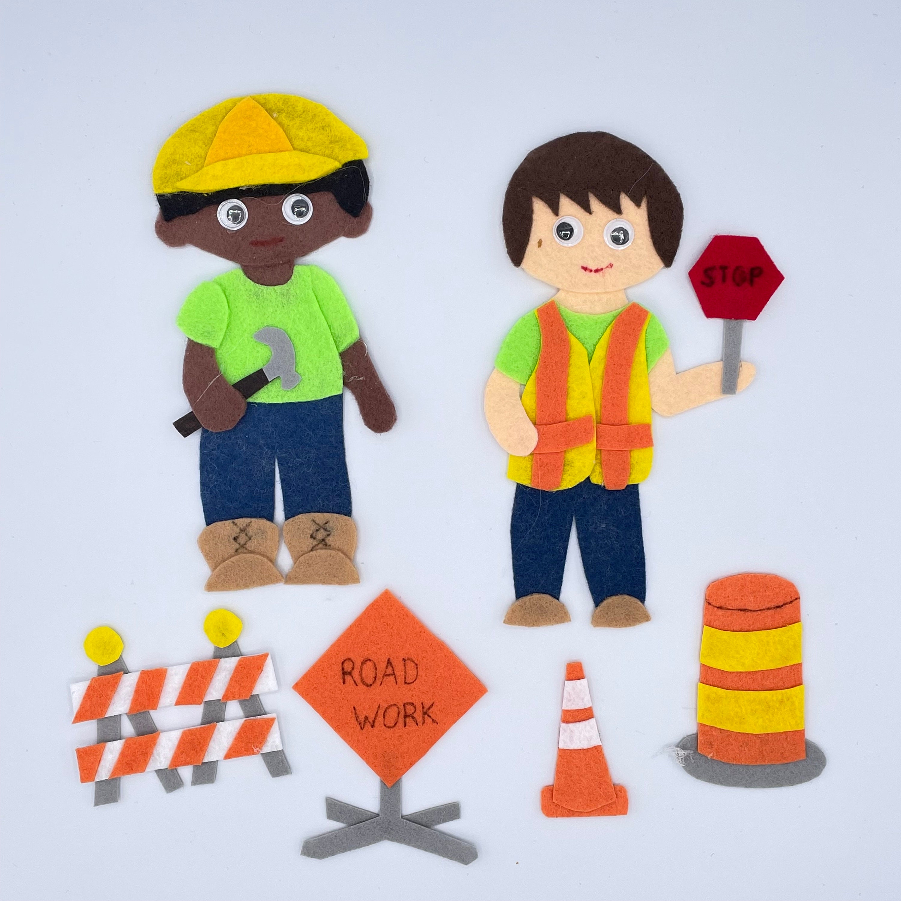 Construction Set With Cranes Cement Mixer and Bulldozer for | Etsy Canada