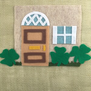 5 Little Shamrocks, Felt Story Pattern, Preschool Rhyme, St. Patricks ...