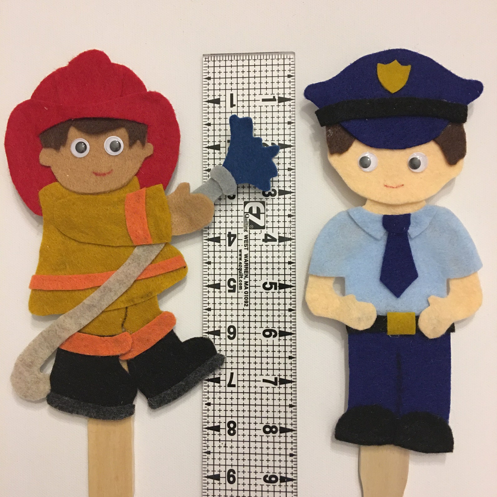 Community Helper Set 1 Felt Board or Stick Puppet Patterns - Etsy