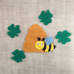 5 Little Shamrocks, Felt Story Pattern, Preschool Rhyme, St. Patricks ...