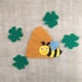 5 Little Shamrocks, Felt Story Pattern, Preschool Rhyme, St. Patricks ...