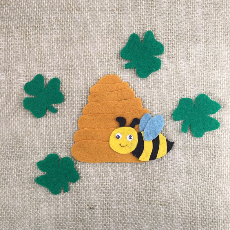 5 Little Shamrocks Felt Story Pattern Preschool Rhyme St. | Etsy