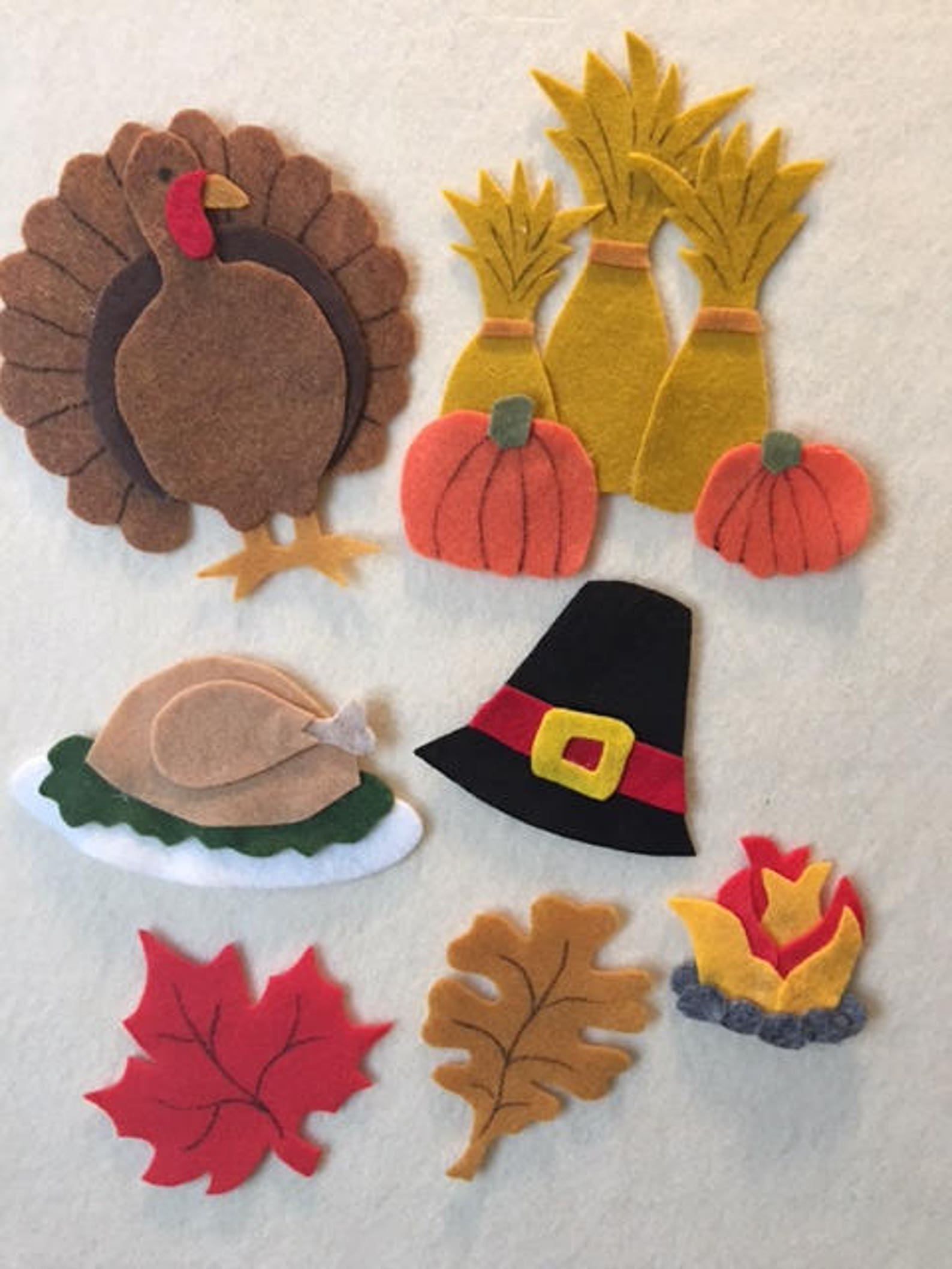 Thanksgiving and the Pilgrims Pattern for A Felt Board Including the ...
