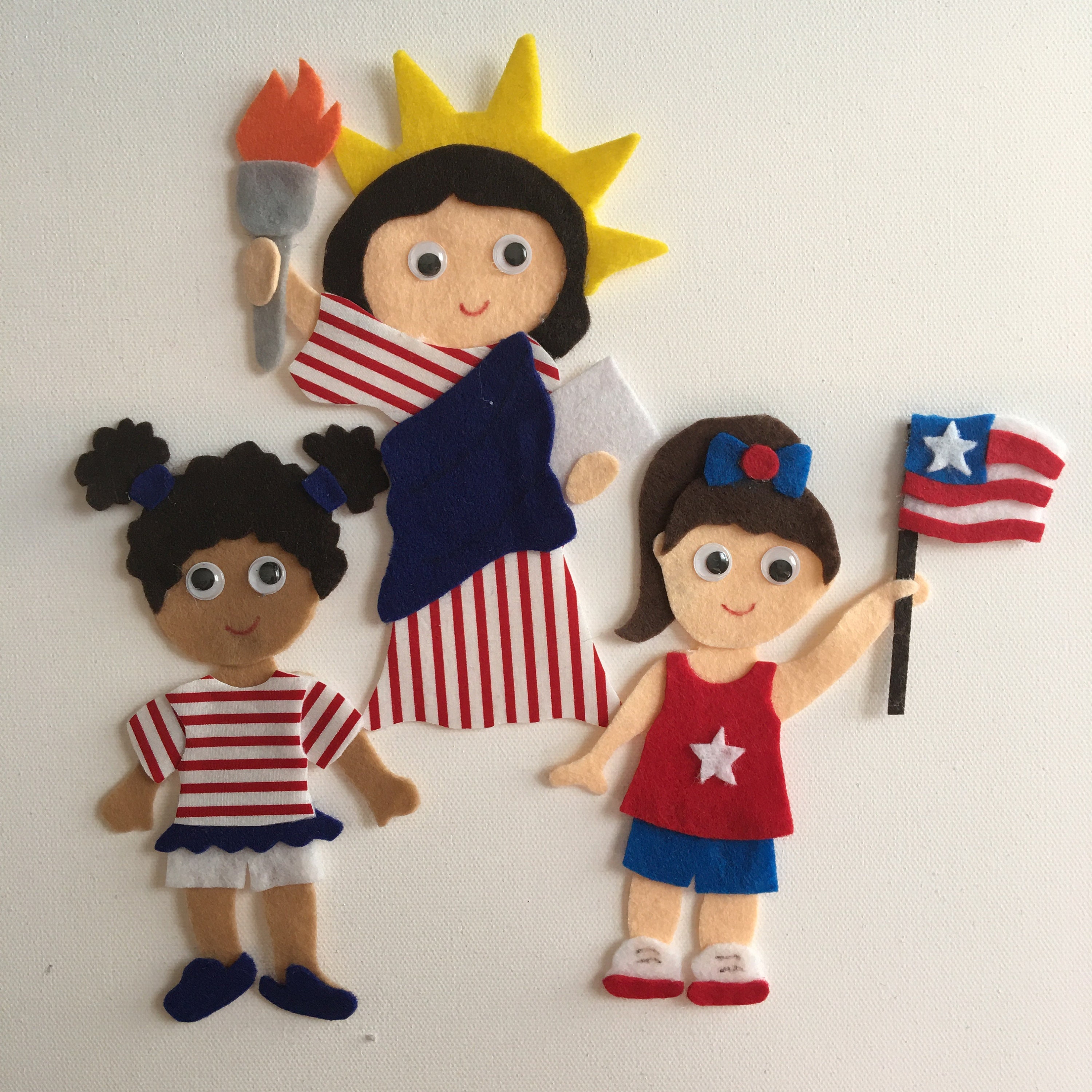 Proud to Be an American Felt Story Pattern DIY Pattern Felt | Etsy