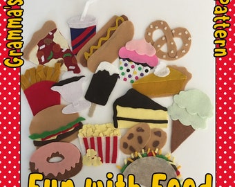 Felt Food Pattern Pdf - Etsy