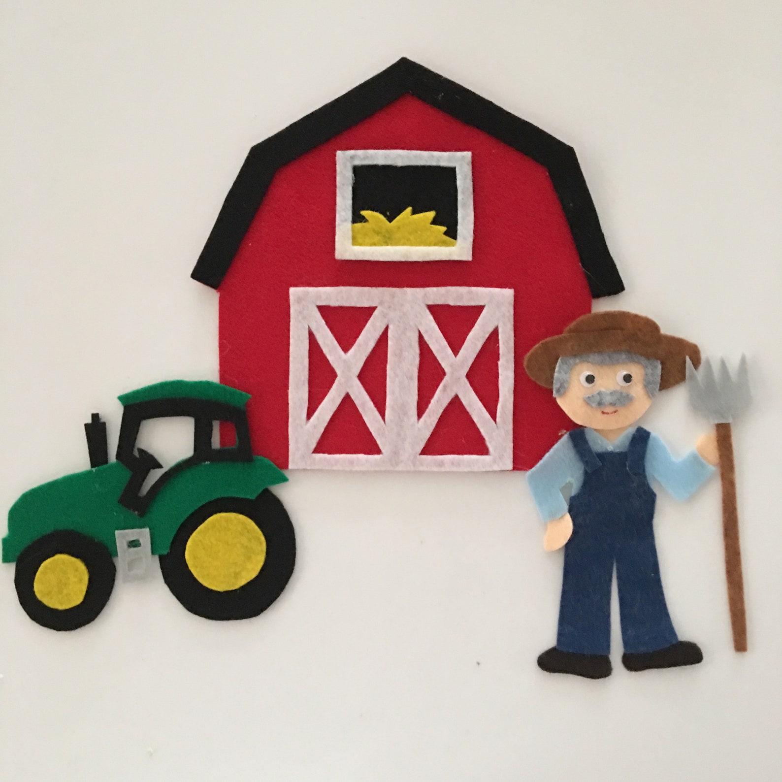 On the Farm Felt Board Pattern Features 12 Animals a Farmer - Etsy