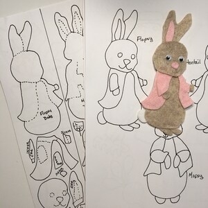 Rabbits in the Garden Felt Story Board Pattern - PDF Downloadable ...