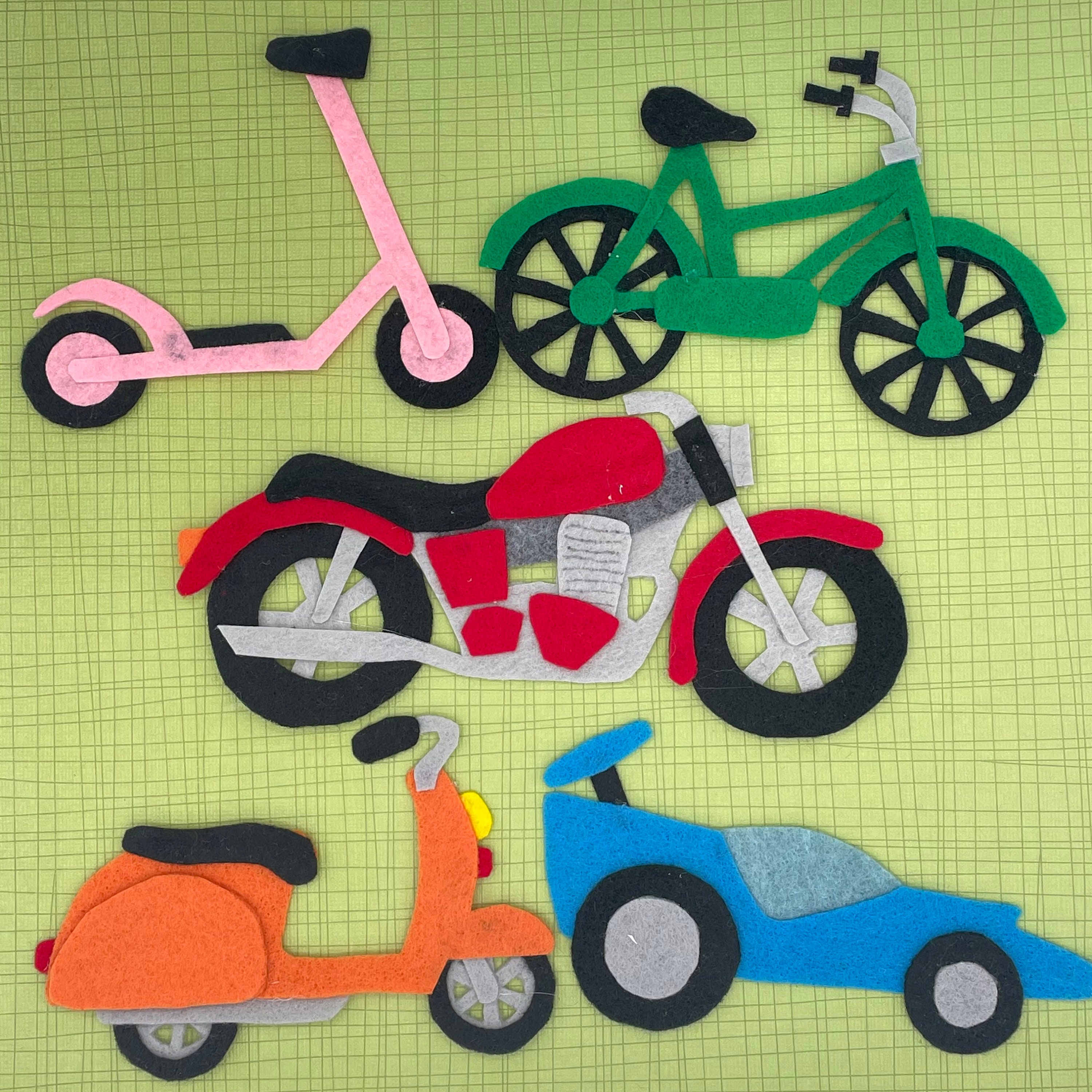 Wheels and Wings Vehicles, Felt Board Pattern (DIY Downloadable) - Etsy