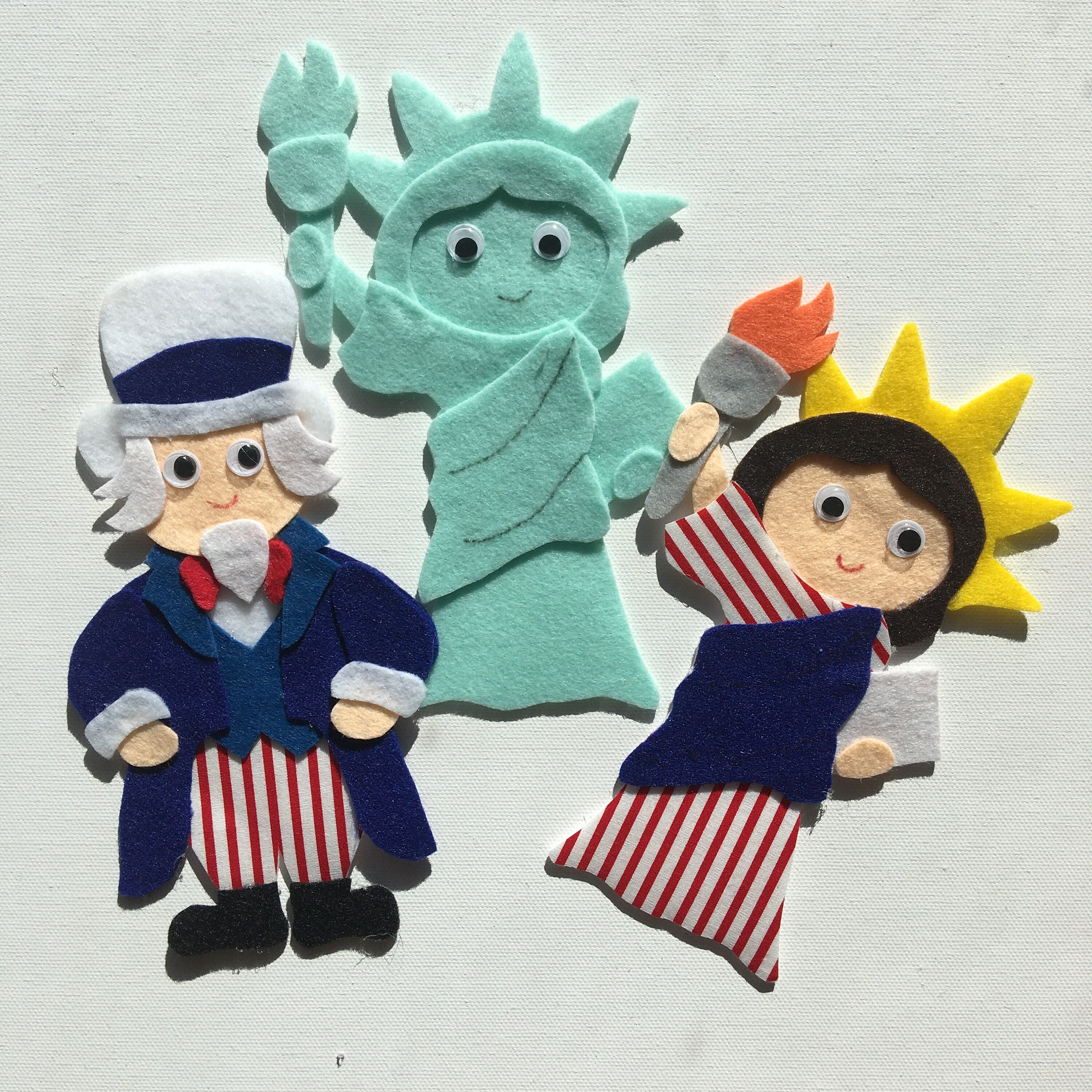 Proud to Be an American Felt Story Pattern DIY Pattern Felt | Etsy