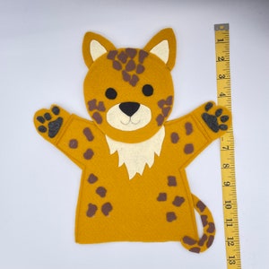 Cheetah Hand Puppet Pattern, PDF Pattern for Hand Puppet, Puppet Sewing ...