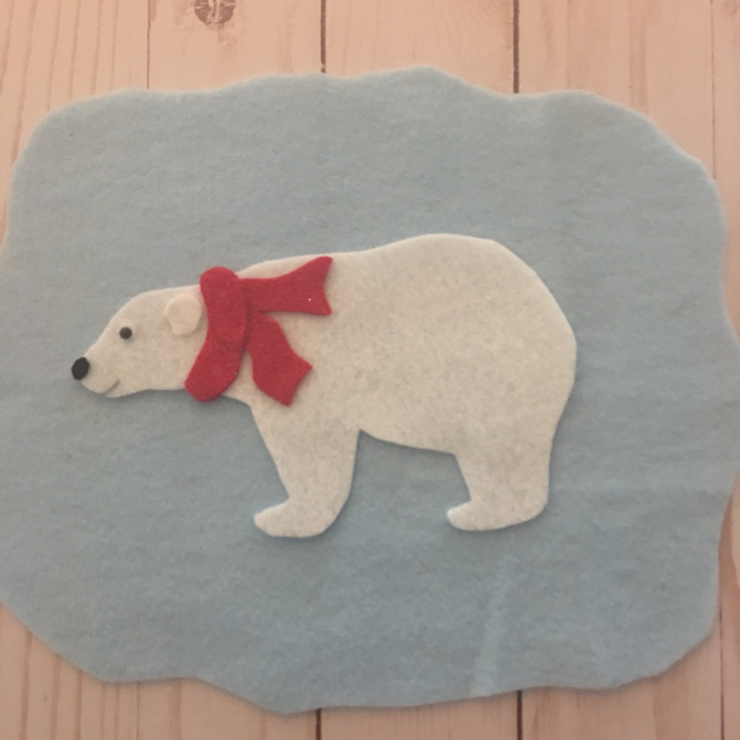 5 Little Polar Bears Felt Story Pattern for Use on a Felt | Etsy