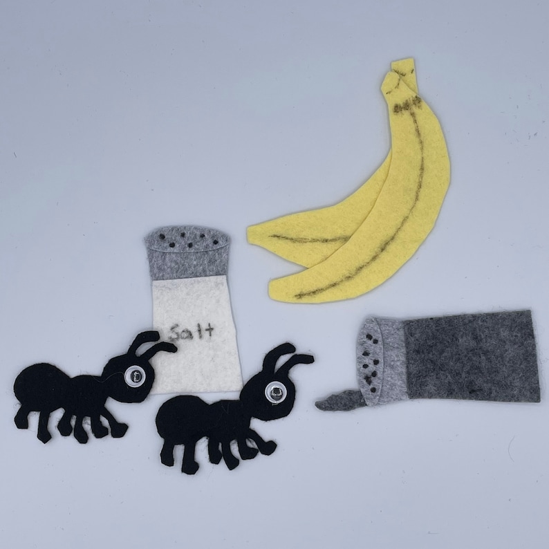 5 Hungry Ants Felt Pattern Felt Story Pattern Preschool | Etsy