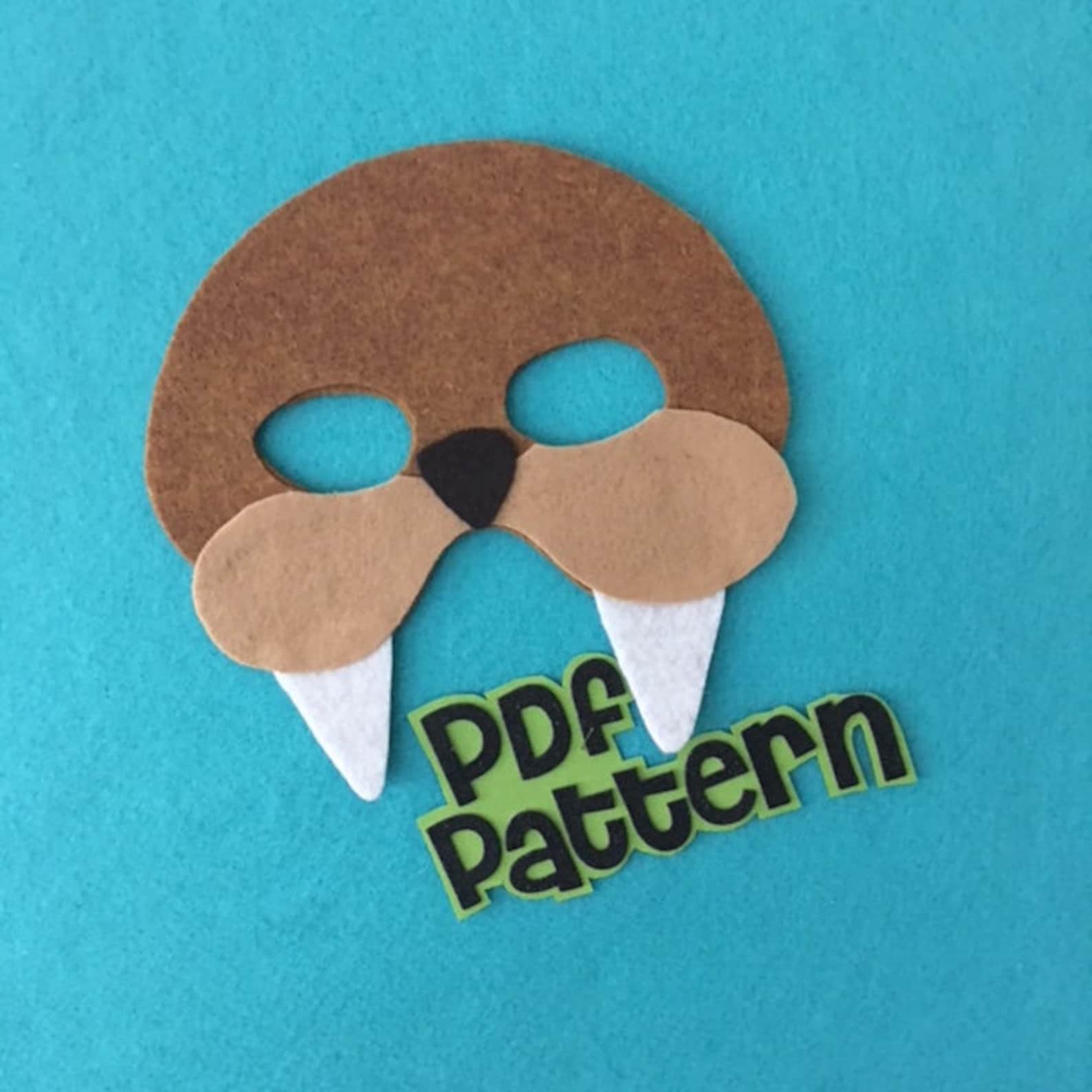 Arctic Animal Mask Patterns // Make a Polar Bear, a Seal, a Walrus, or ...