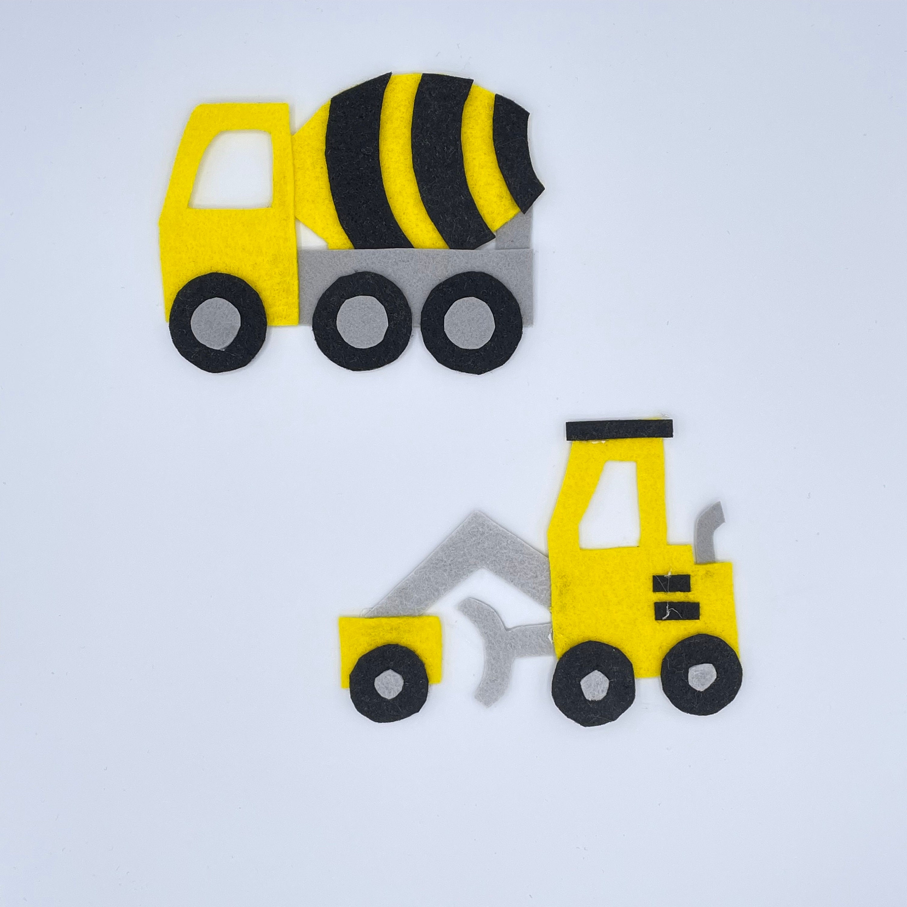 Construction Set With Cranes Cement Mixer and Bulldozer for | Etsy Canada