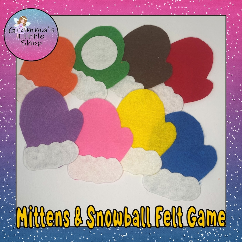 Mitten and Snowball Hide and Seek Pattern Hide the Snowball | Etsy