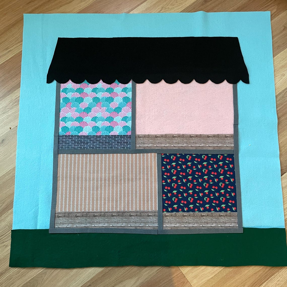 Felt Doll House Play Mat Pattern, Child's Quiet Time Activity (PDF ...