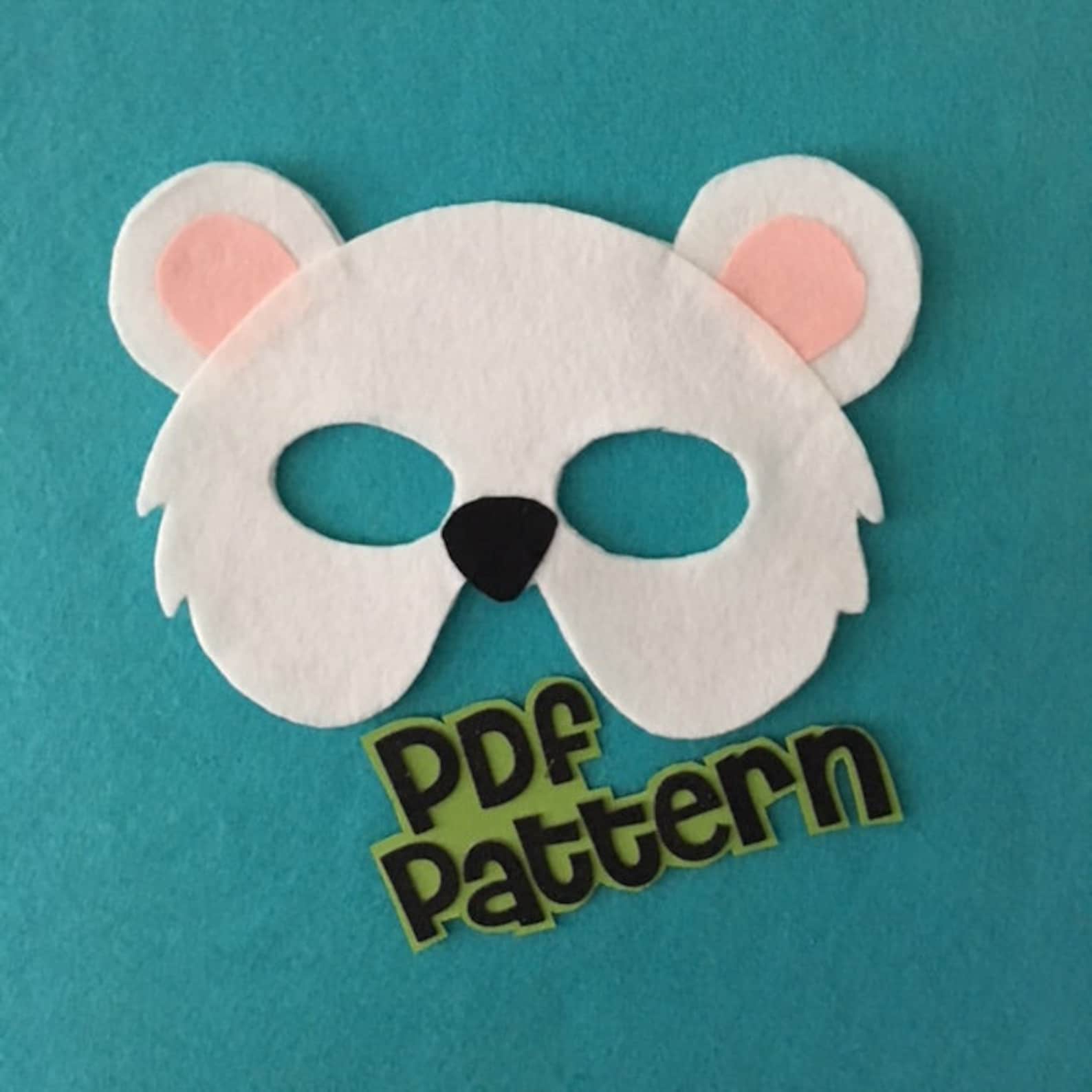 Arctic Animal Mask Patterns // Make a Polar Bear a Seal a | Etsy