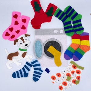Match the Socks Pattern, Math for Kids, Sorting Game, DIY Pattern Only ...