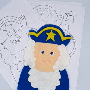 George Washington and Abraham Lincoln Felt Patterns, Presidents Day ...