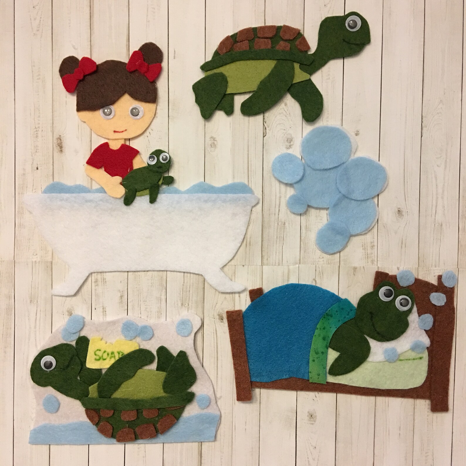 Tiny Tim the Turtle Downloadable PDF File to Make Felt Pieces - Etsy