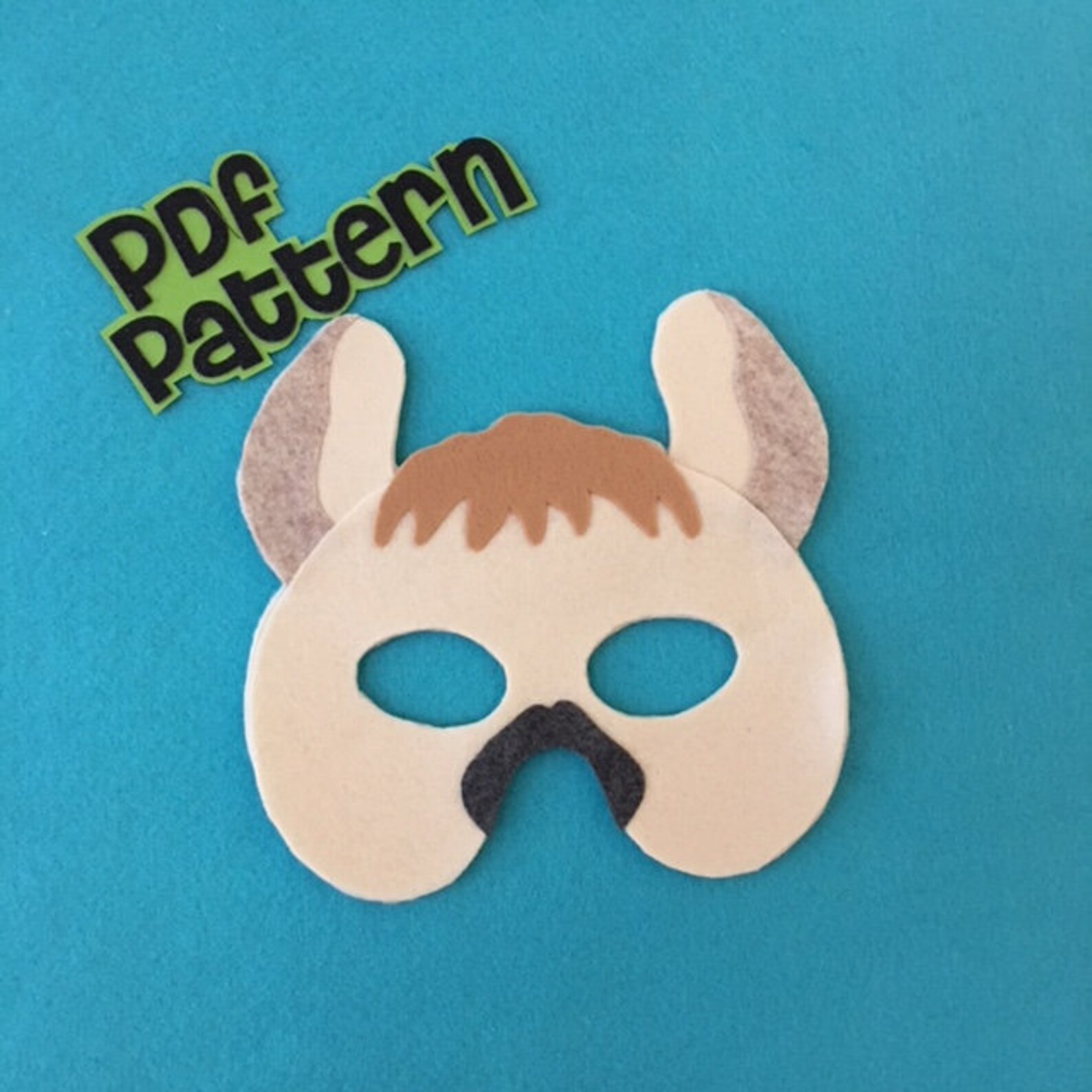 Llama Koala and Giraffe Masks Patterns for Pretend Play Zoo | Etsy