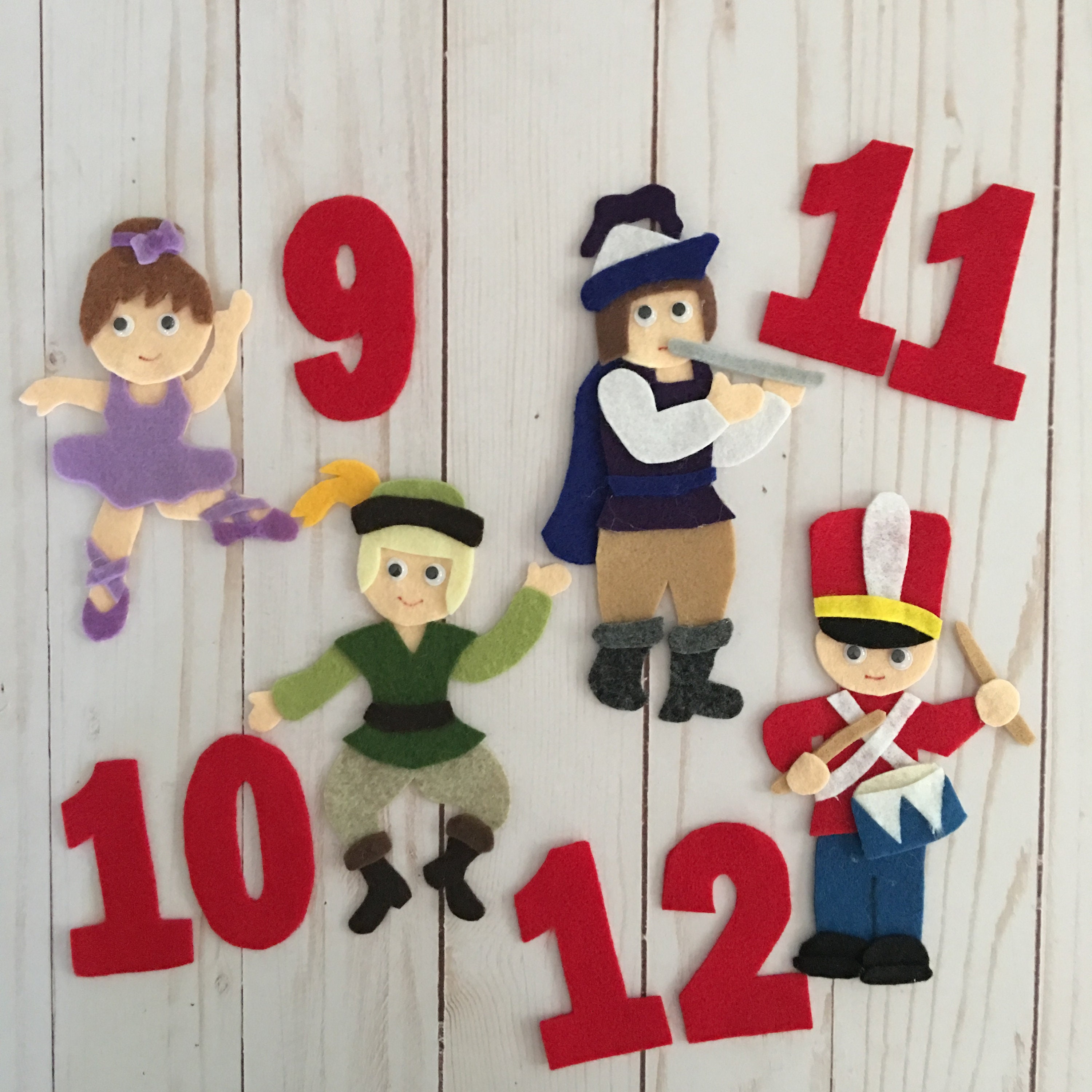 12 Days of Christmas Downloadable Felt Story Pattern - PDF PATTERN ONLY ...