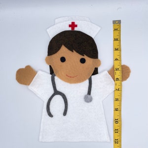 Nurse Hand Puppet Pattern for Pretend Play - DIY Pattern or Template - Etsy