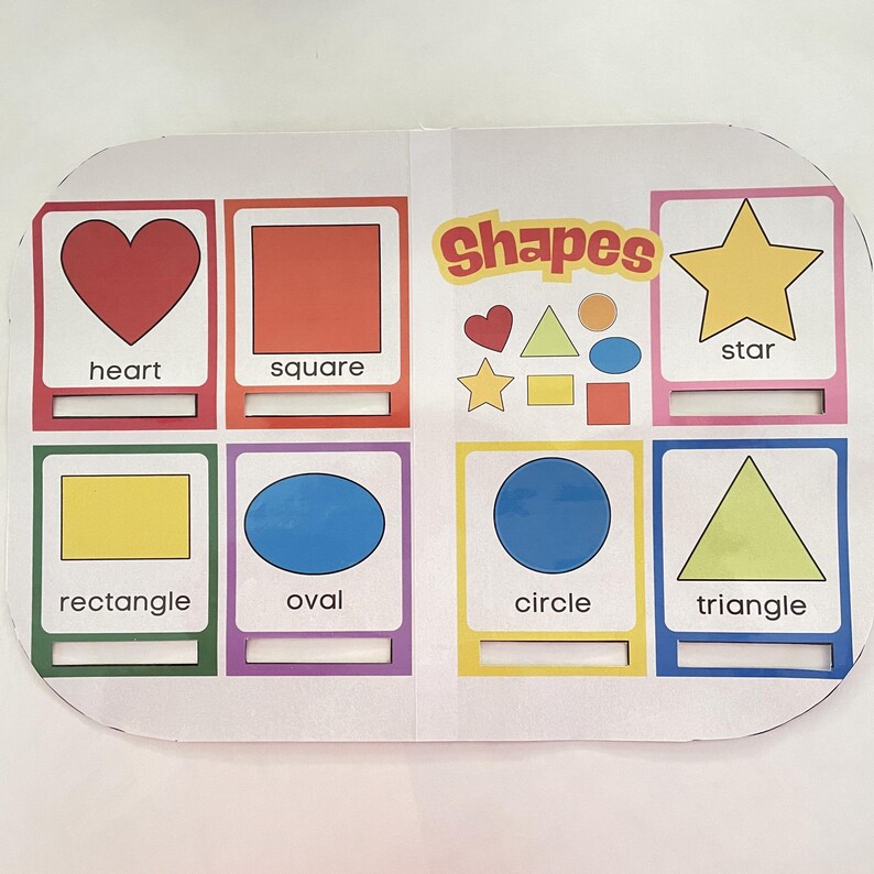 Flisat Shape Sorting Activity, Preschool Learning (PDF Pattern) - Etsy ...